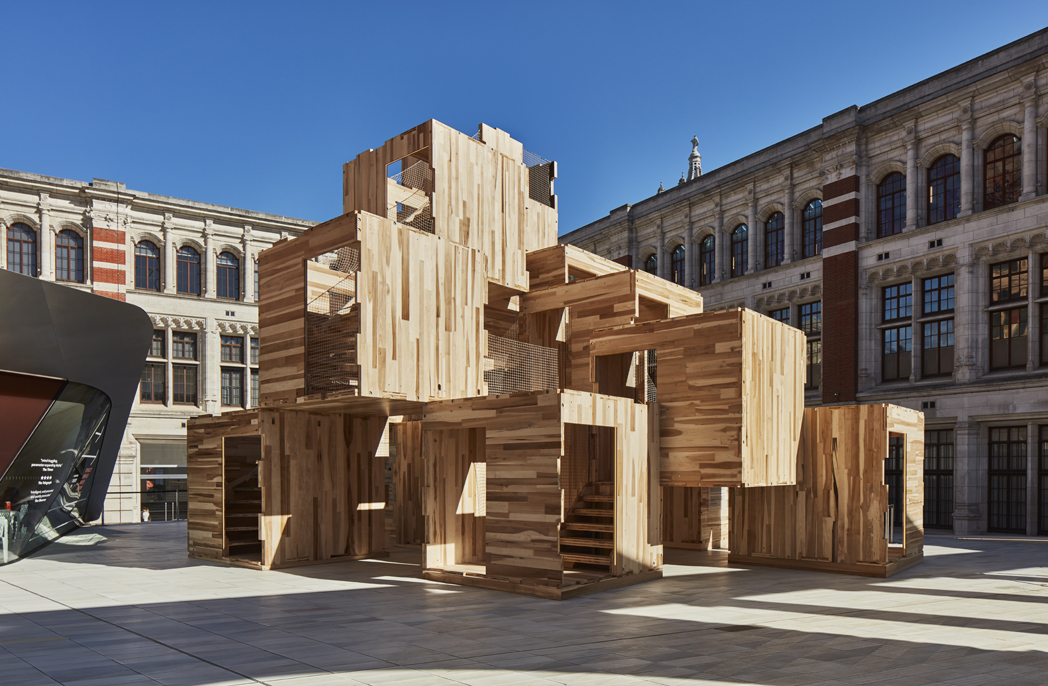 Wooden pavilion aims to show how CLT is a solution to housing crises ...