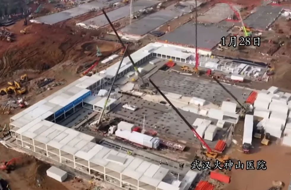 China opens 1000-bed hospital, built in 10 days - Australian Design Review