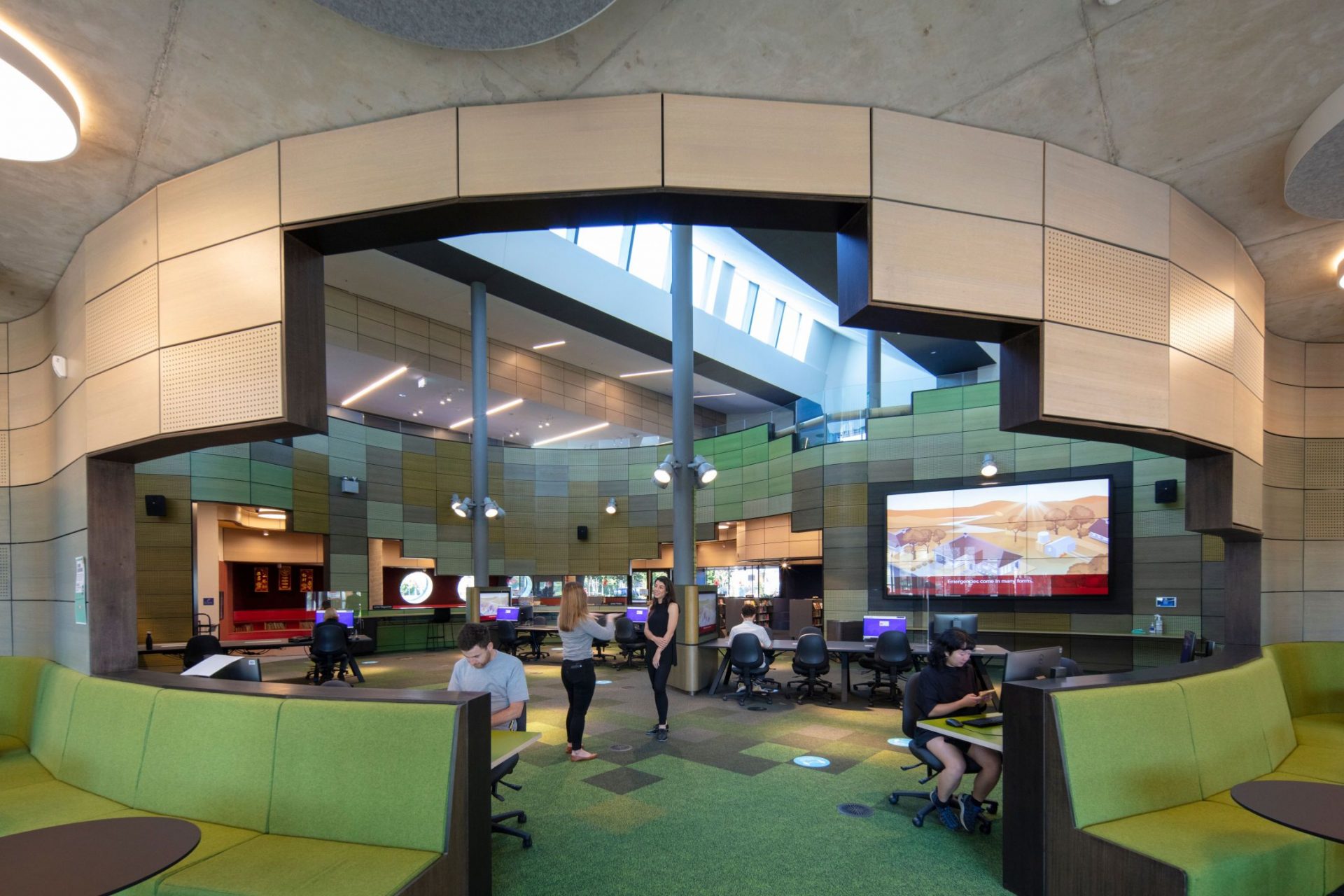 Lyons covers Springvale Community Hub with "rainbow" of glazed bricks ...