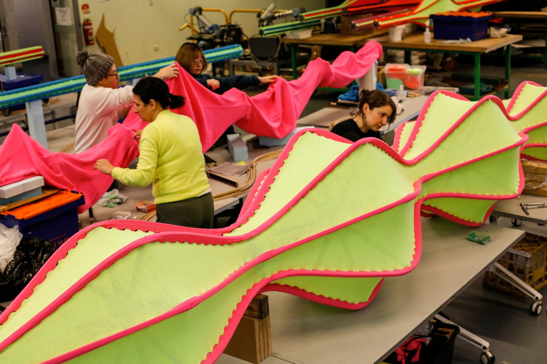 Designers explore knitting as architectural system in new NGV ...